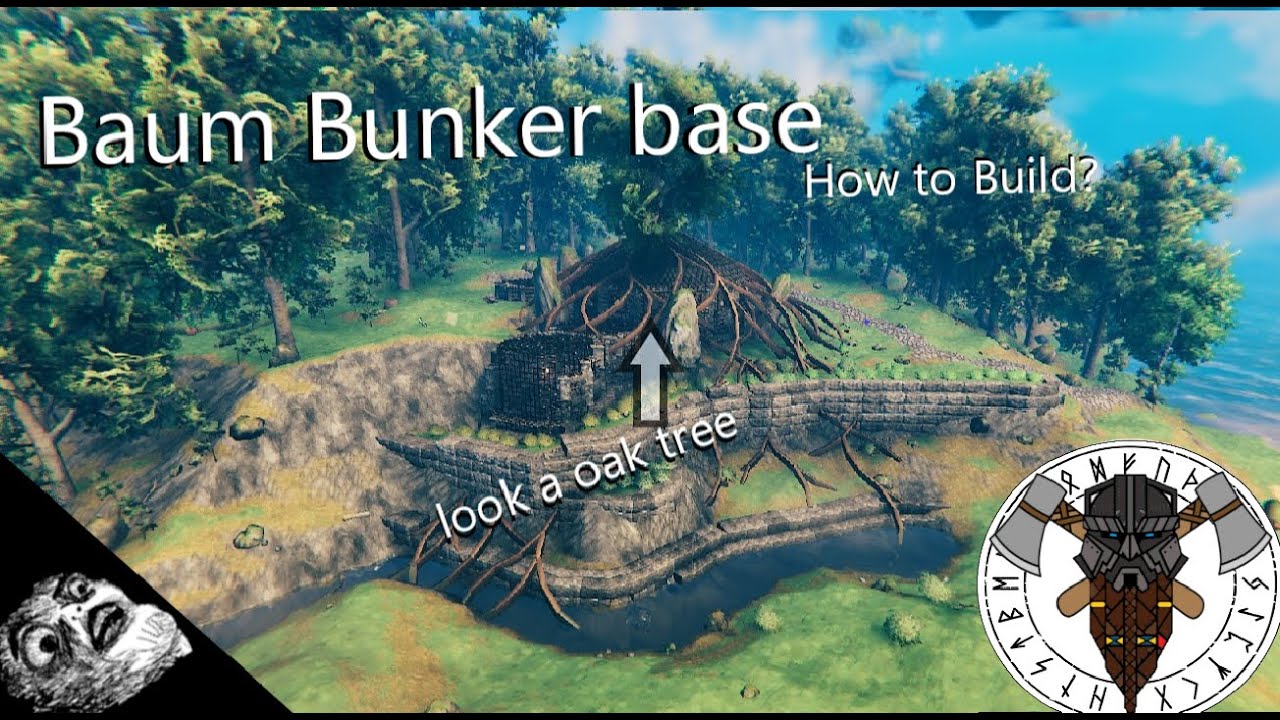 Valheim - Heart & Home - How To Build Baum Bunker Base - YouTube
