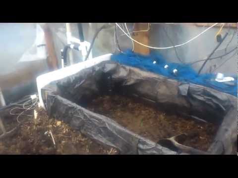 Horse manure hotbed cold frame 1/2 - YouTube