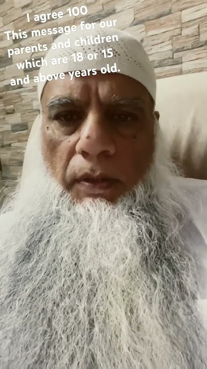 He gives a good message for us. and plz follow the message . plz share ...