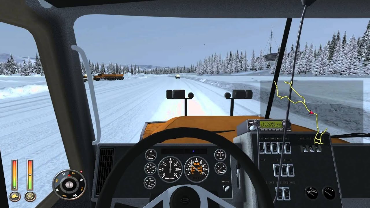 Extreme Trucker 2 First Mission - Tuktoyaktuk Winter Road - YouTube