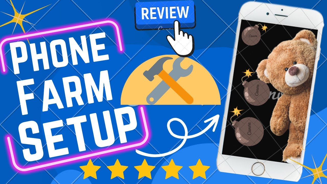 My phone farm setup - YouTube