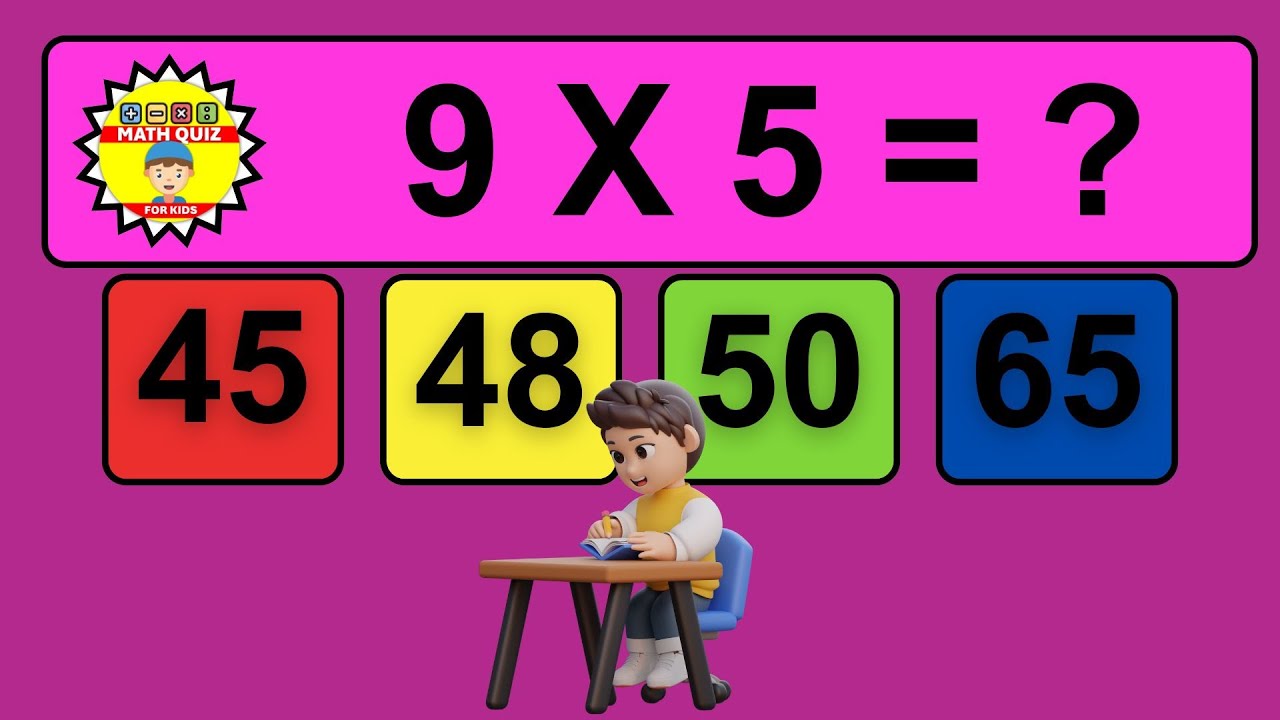 Maths Quiz for kids | Multiplication table Quiz for kids | Quiz Time ...