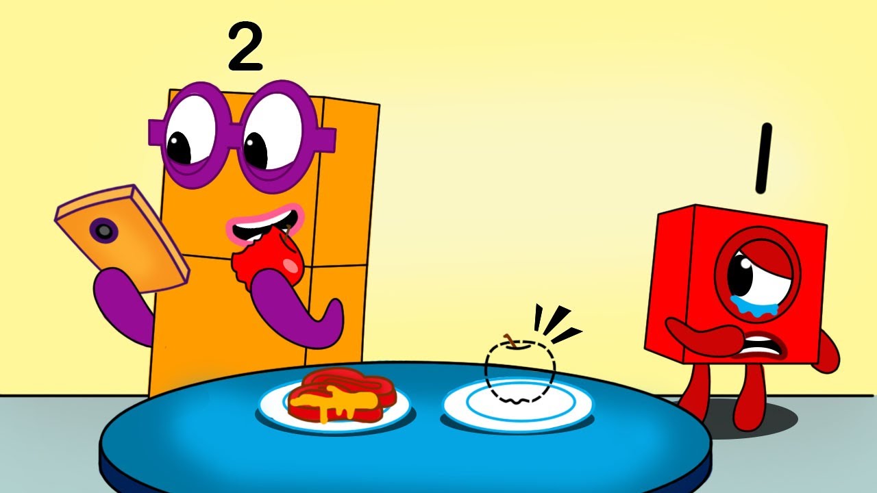 Don't Eat Numberblocks 1's Apple || Focus on Your Meal - Numberblocks ...
