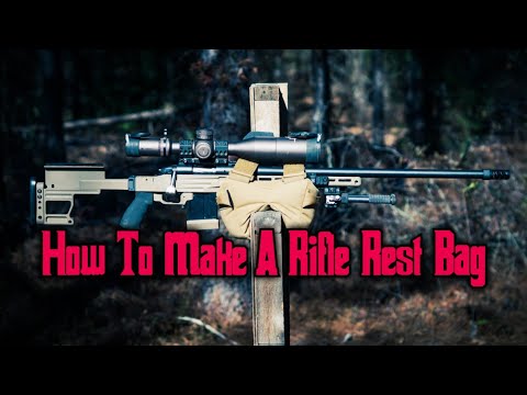 How To Make A DIY Rifle Rest/ Shooting Bag 🎒 - YouTube