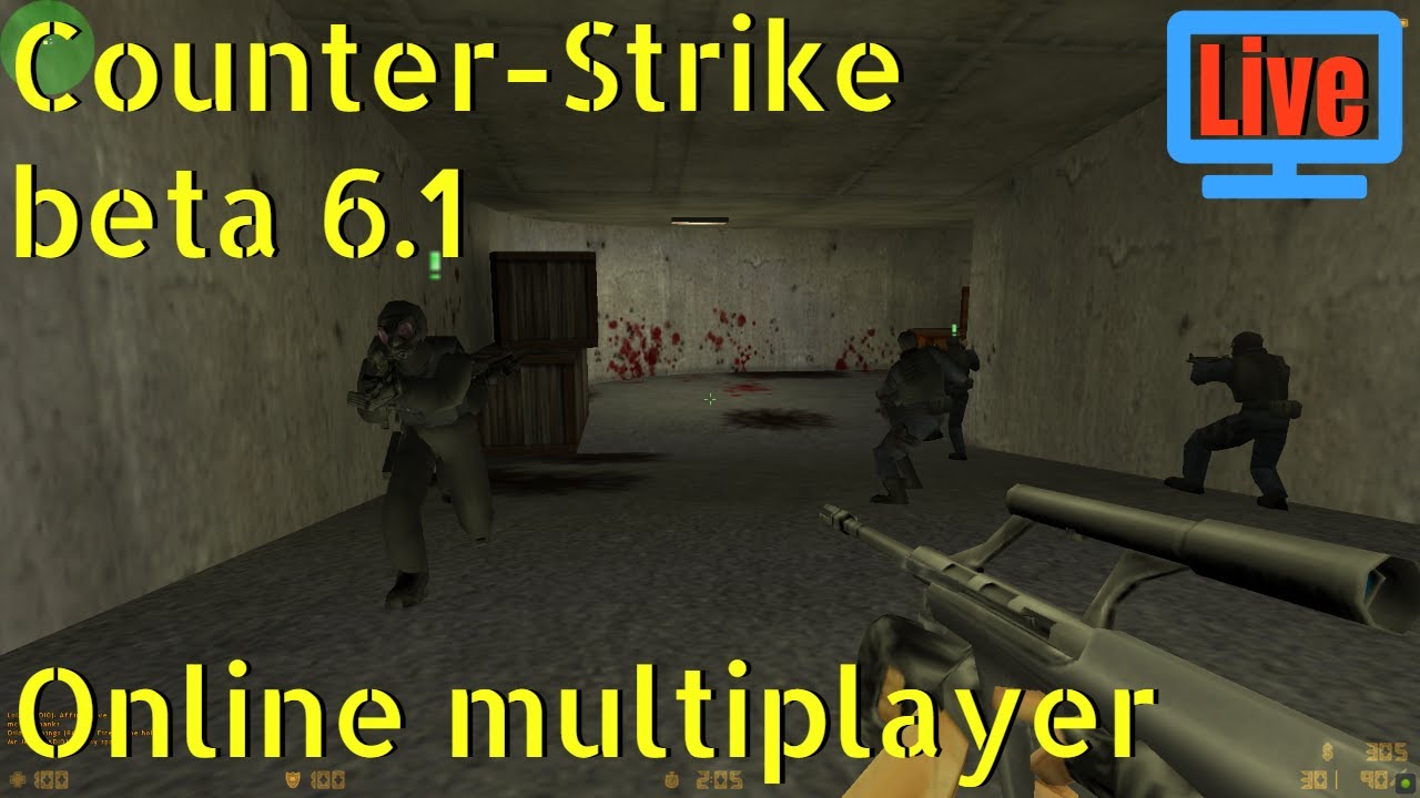 🔴Live: Counter-Strike beta 6.1 (from 2000!) - Online Multiplayer Event ...