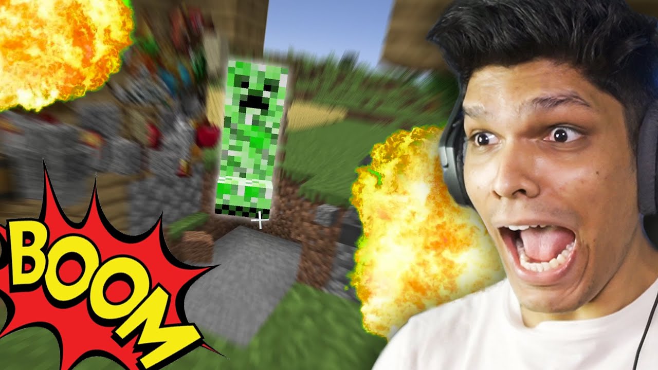 my minecraft house EXPLODED (part 17) - YouTube