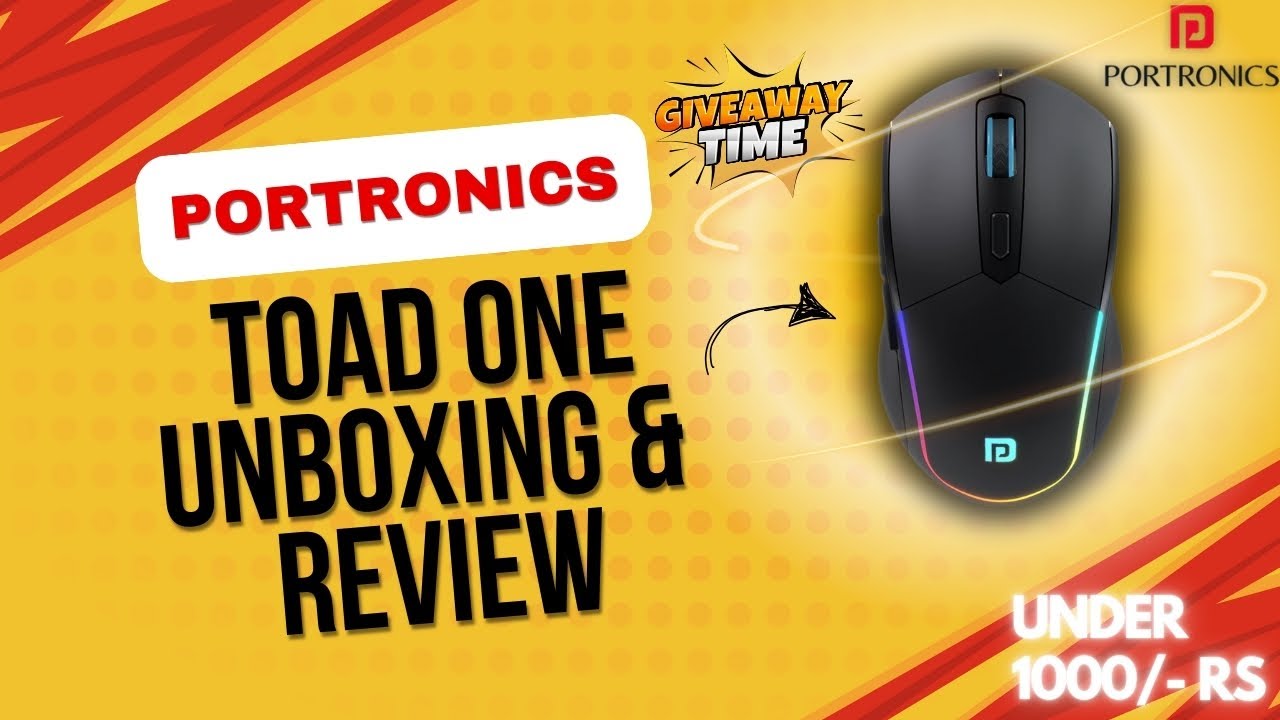 PORTRONICS TOAD ONE WIRELESS MOUSE UNBOXING #tech - YouTube