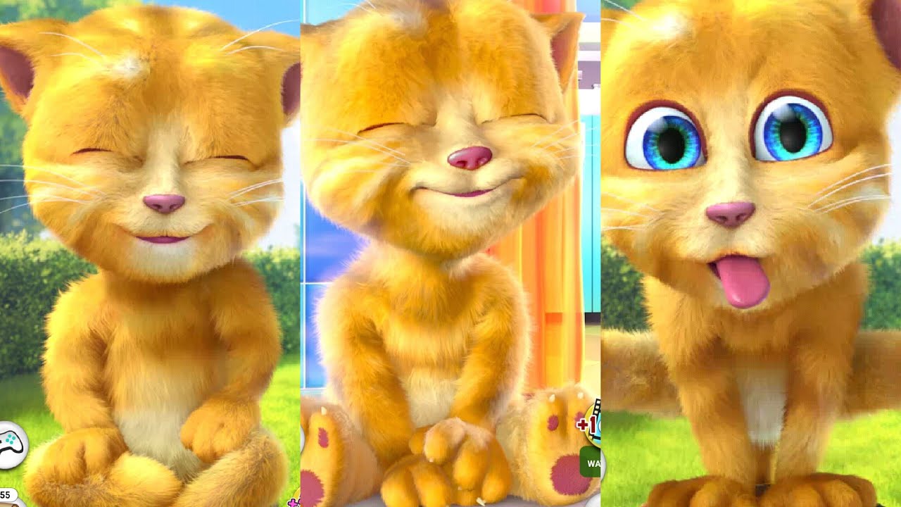 Talking Ginger - Boneka Kucing Lucu - Talking Tom - Talking Angela ...