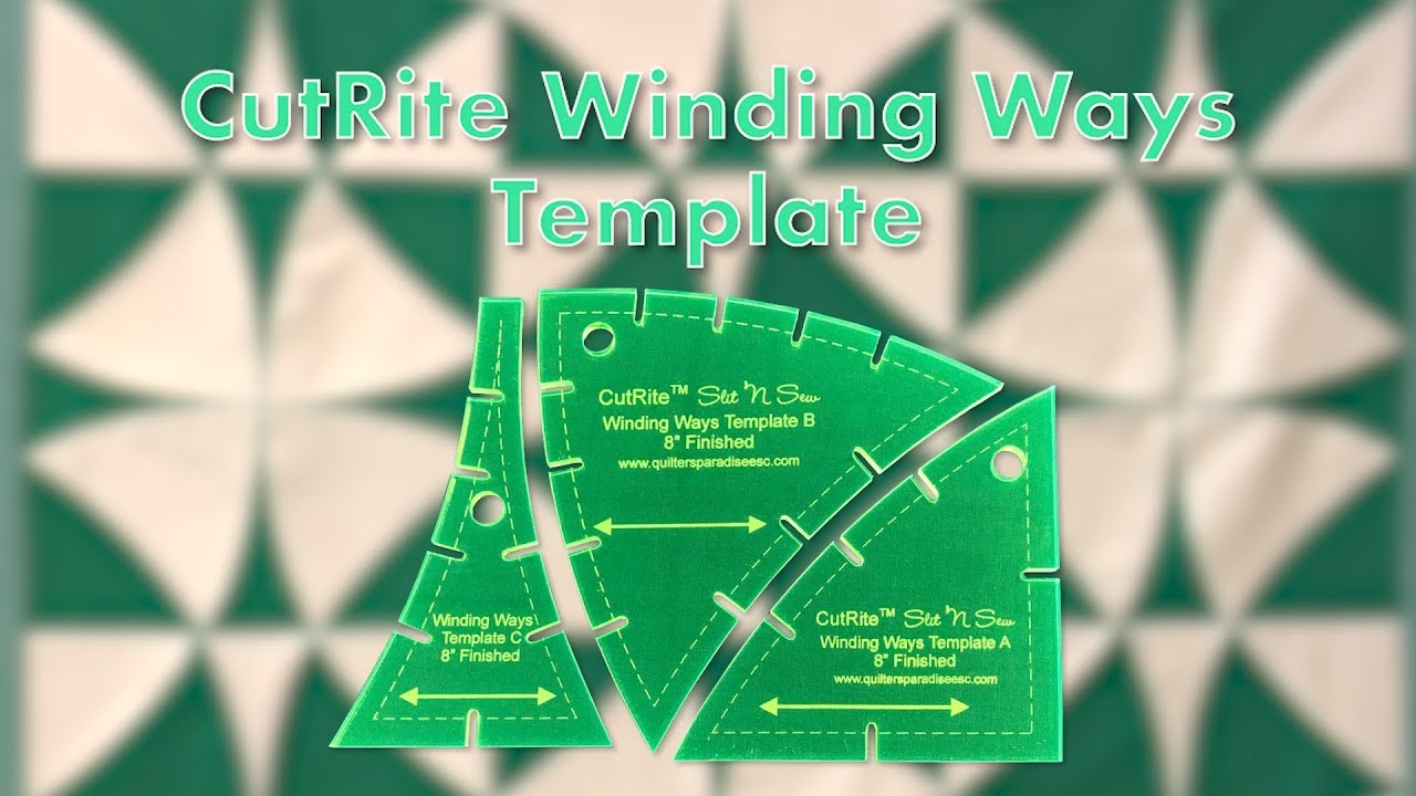 CutRite Winding Ways Template - YouTube