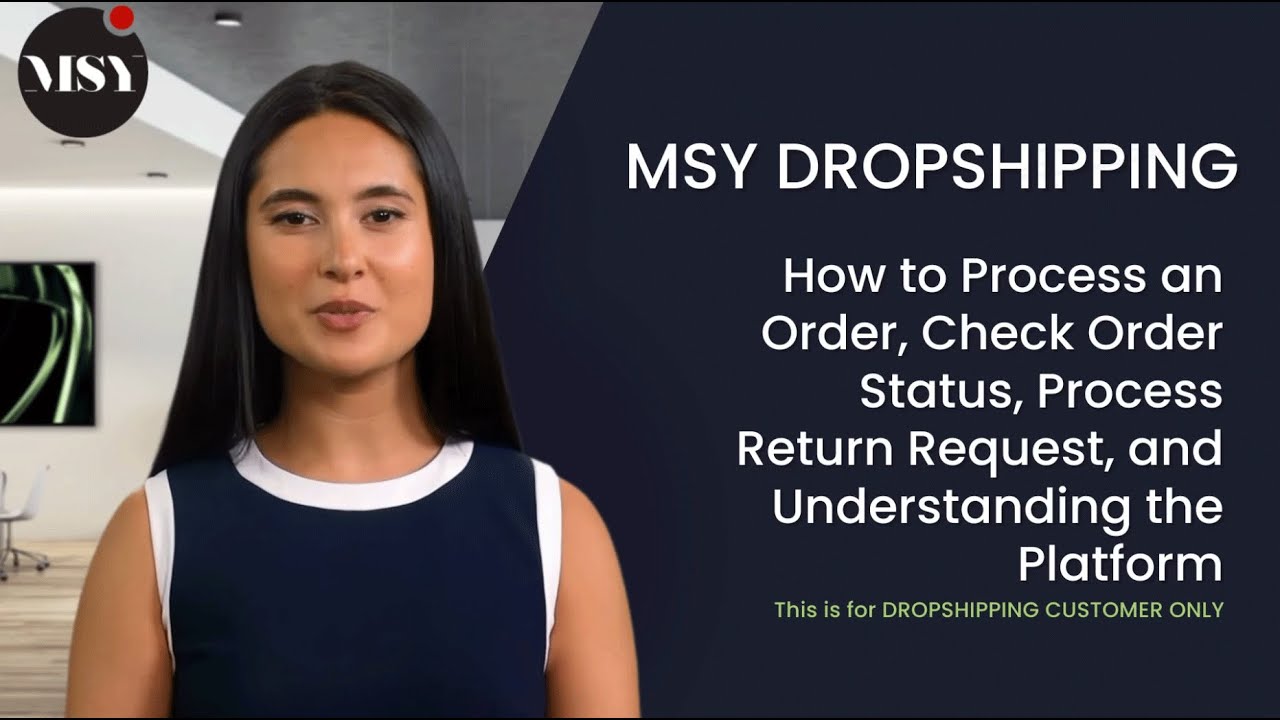 MSY Dropshipping Tutorial: Mastering the MSY Dropshipping Dashboard ...