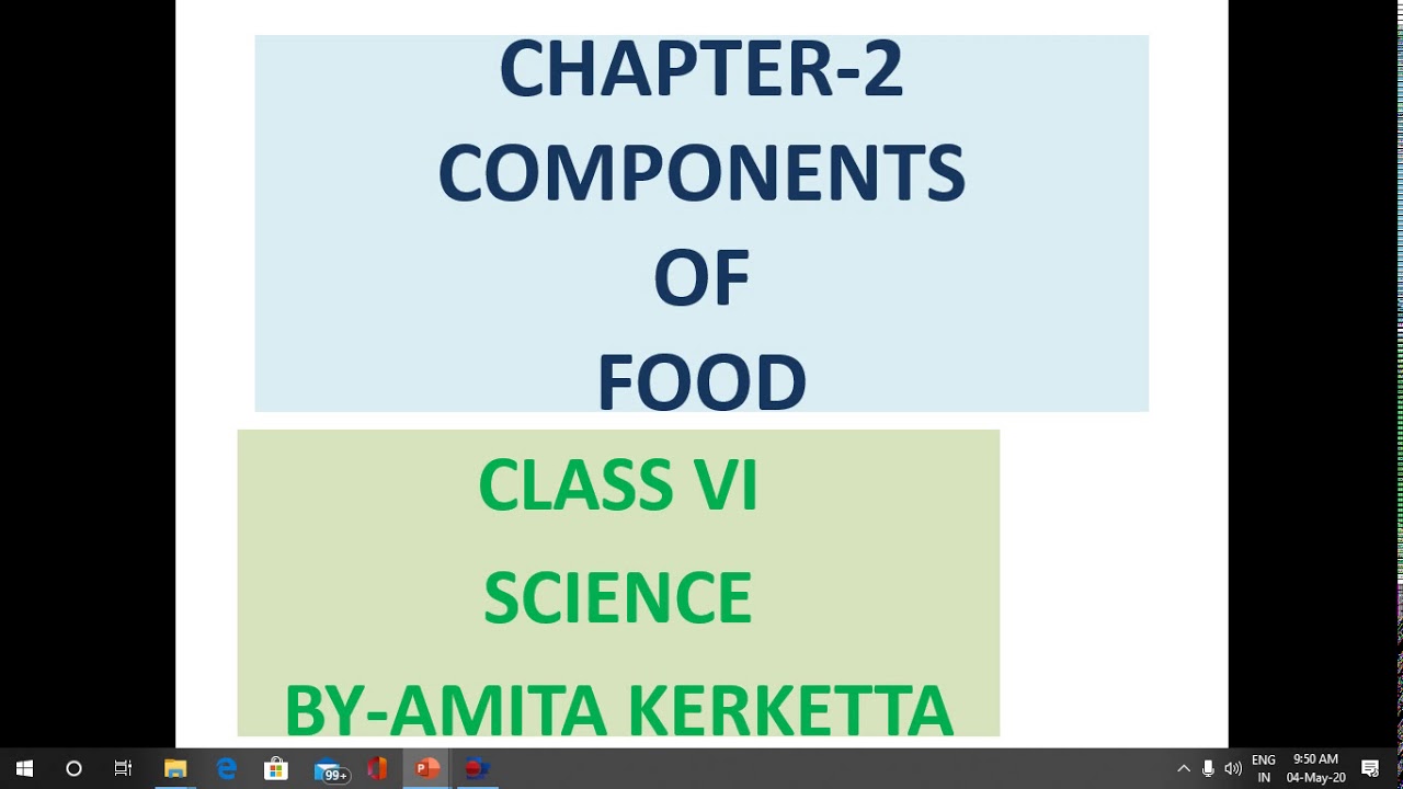 CLASS 6 | SCIENCE | COMPONENTS OF FOOD - YouTube