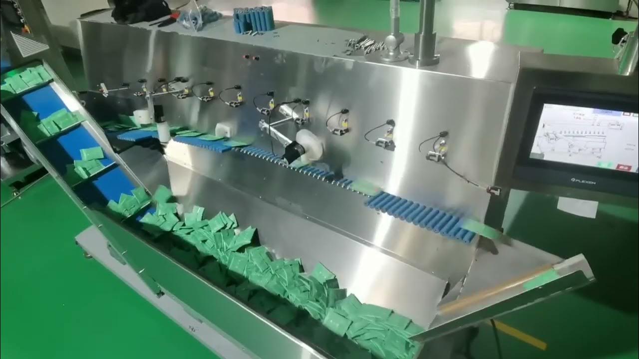 Automatic bag, sachet, pouch, sticks sorting and counting machine - YouTube