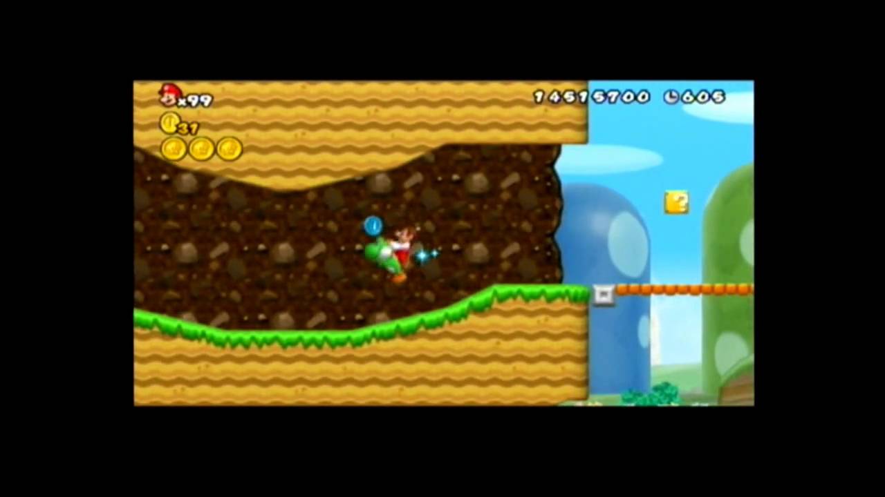 Martboo's NSMBW hack 1-2 - YouTube