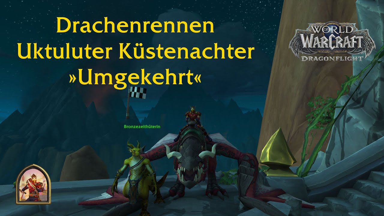 Uktulut Coaster Reverse: Gold (Dragon Racing, WoW: Dragonflight) - YouTube