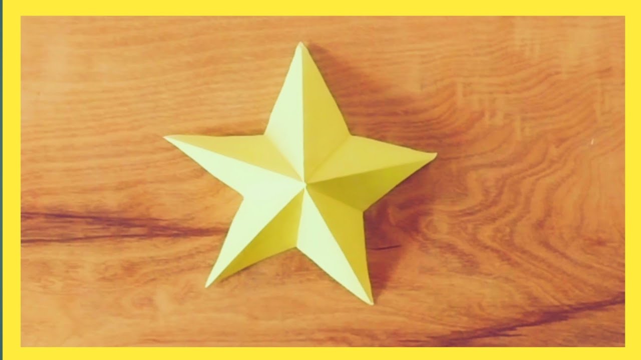 How To Make a paper Star // Diy paper star// craft and tutorial - YouTube