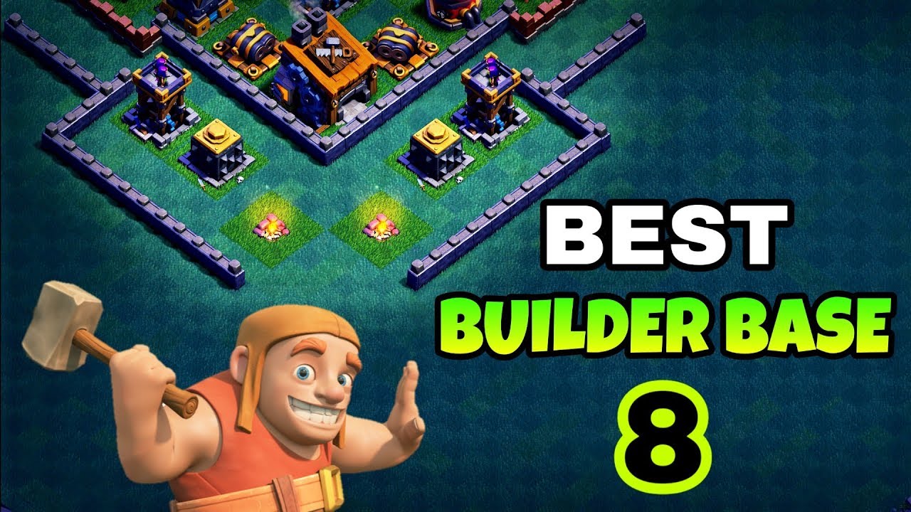 BUILDER HALL 8 BEST BASE LAYOUT | BEST BH8 BASE DESIGN IN COC | CLASH ...