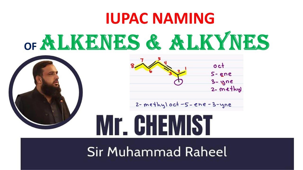 IUPAC NAMING OF ALKENES & ALKYNES II NOMENCLATURE OF ALKENES & ALKYNES ...