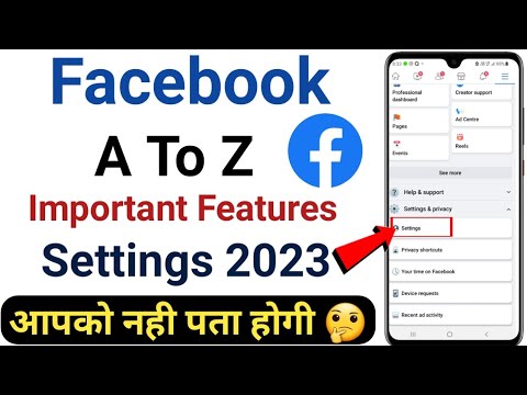 Facebook A To Z Important Features Settings & Privacy In Hindi ...