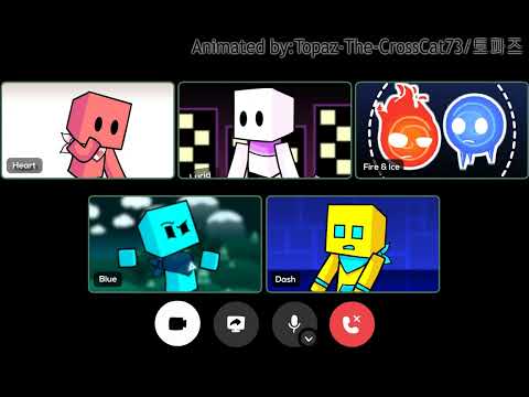 Player Pals hanging out in vc be like... (zoom call meme)