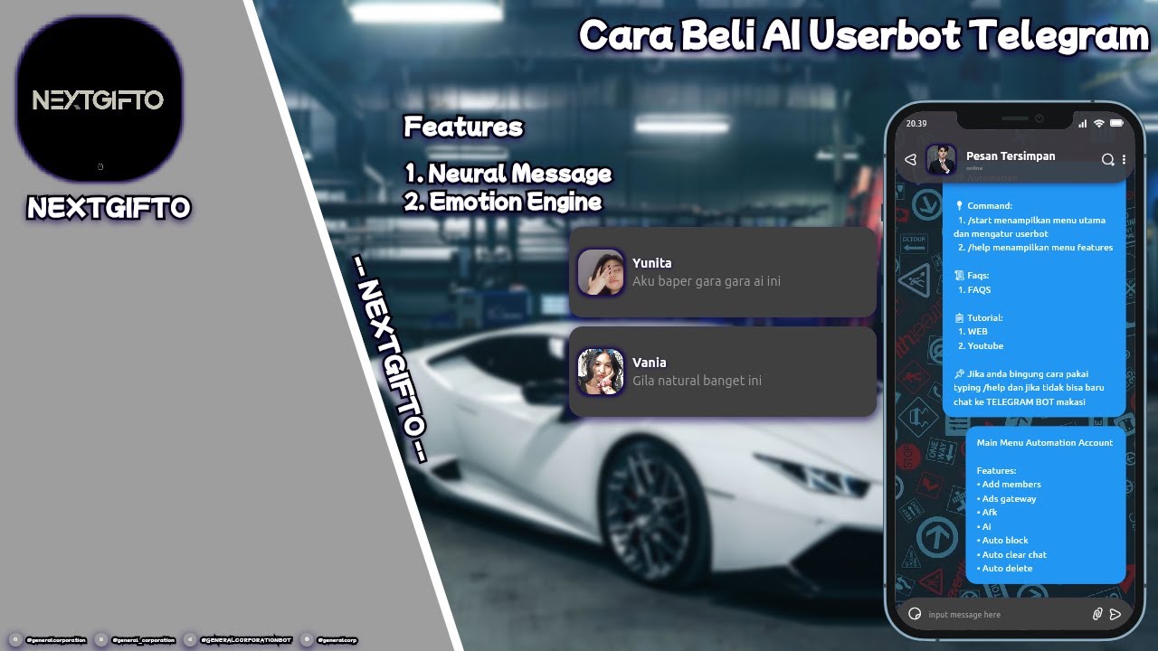 Cara Beli AI Userbot Telegram Dan Cara Pakai Ai Userbot Sebagai Pacar / Teman Chat | NEXTGIFTO ...