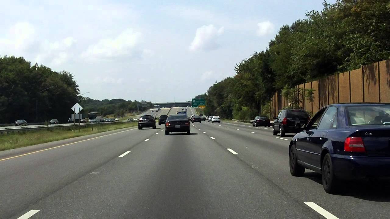 Capital Beltway (Interstates 95/495 Exits 11 to 4) southbound/inner ...
