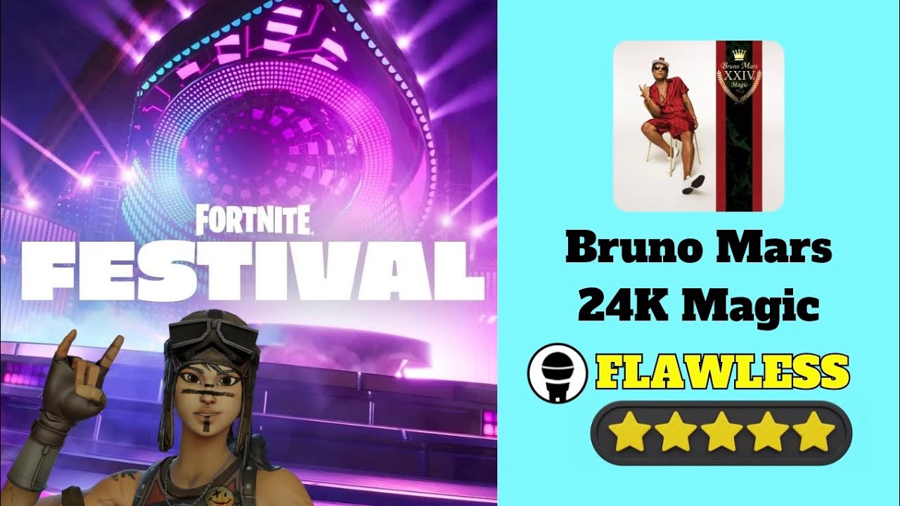 FLAWLESS (Vocals) 24K Magic By Bruno Mars [Fortnite Festival] - YouTube