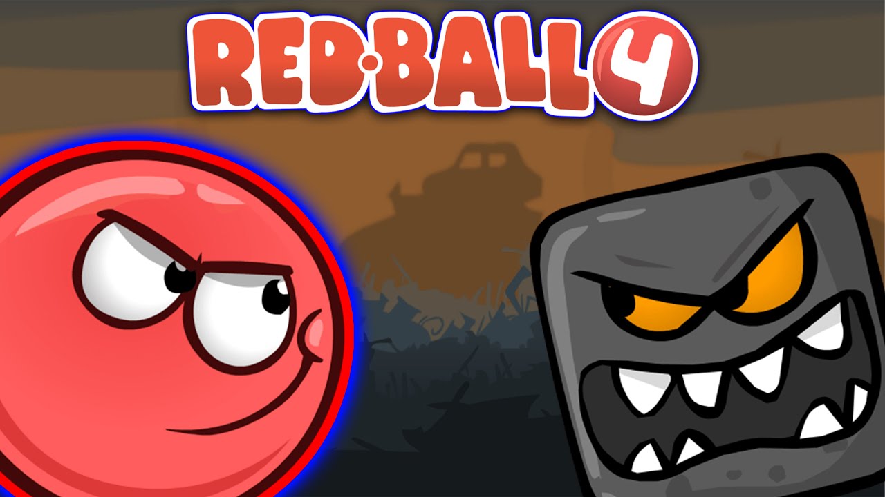 Big Red Ball 4 vs Small Red Ball 4 Fight in Factory - YouTube