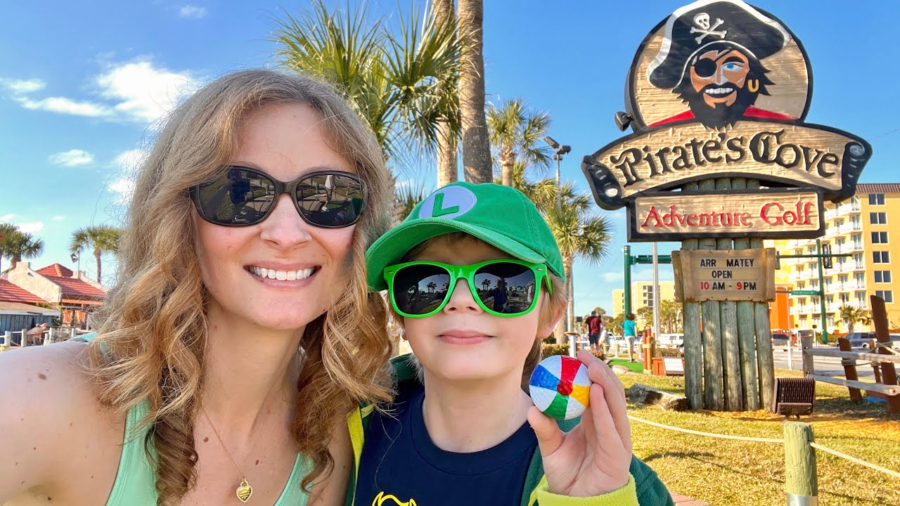 Pirate's Cove Adventure Mini Golf in Ormond Beach for Logan's Birthday ...