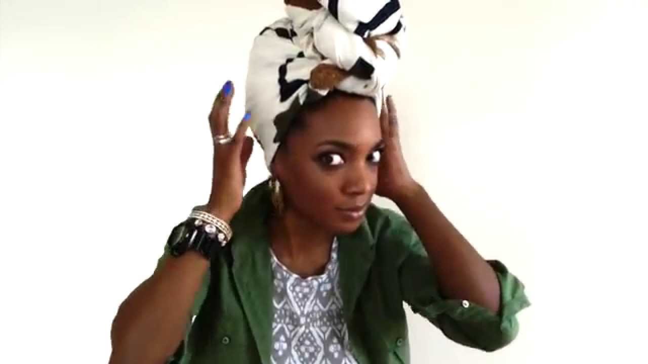 Turban Tutorial | Stacked Knot Turban - YouTube
