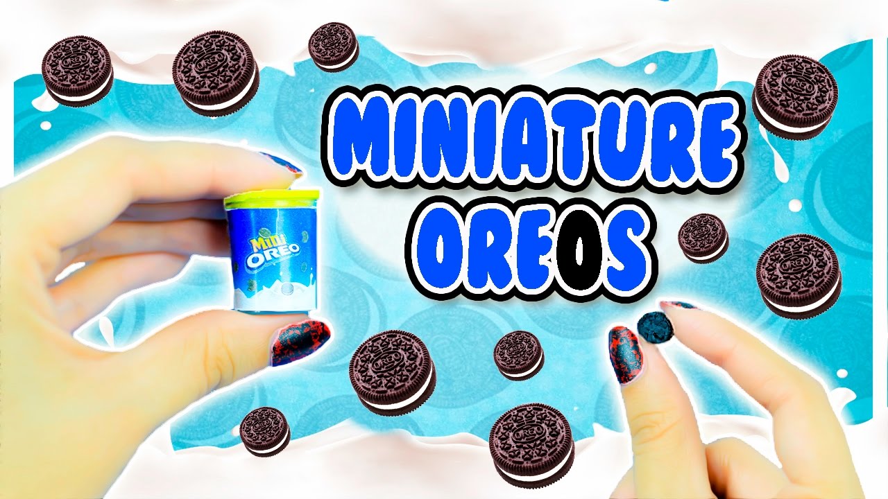 Edible Miniature Oreo Cookies ~ Dollhouse Food DIY - YouTube