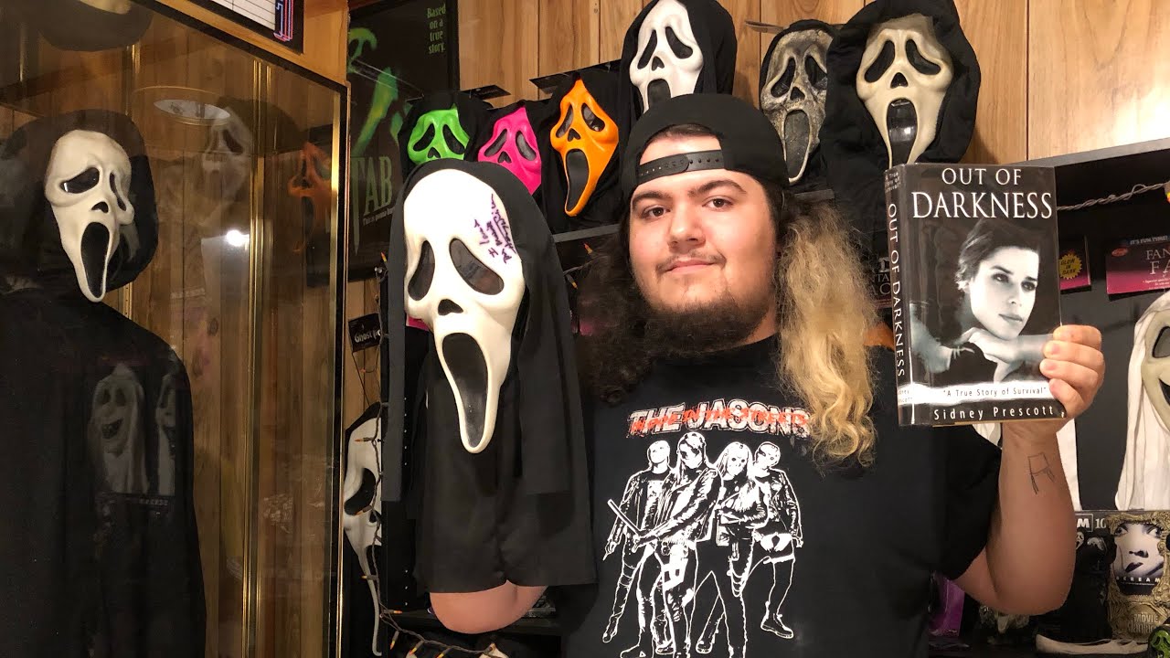 screen used scream 4 prop, signed mask, and more! - YouTube