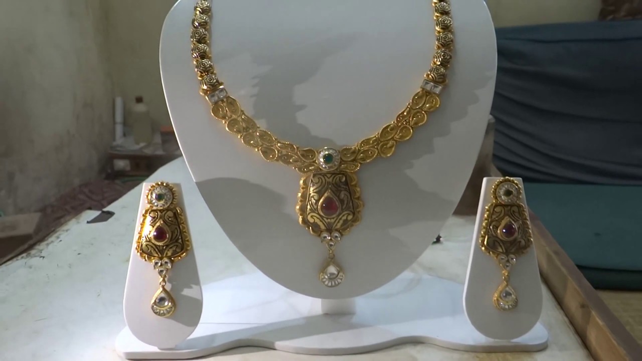 Latest Gold Kundan Set Design 2020 - YouTube