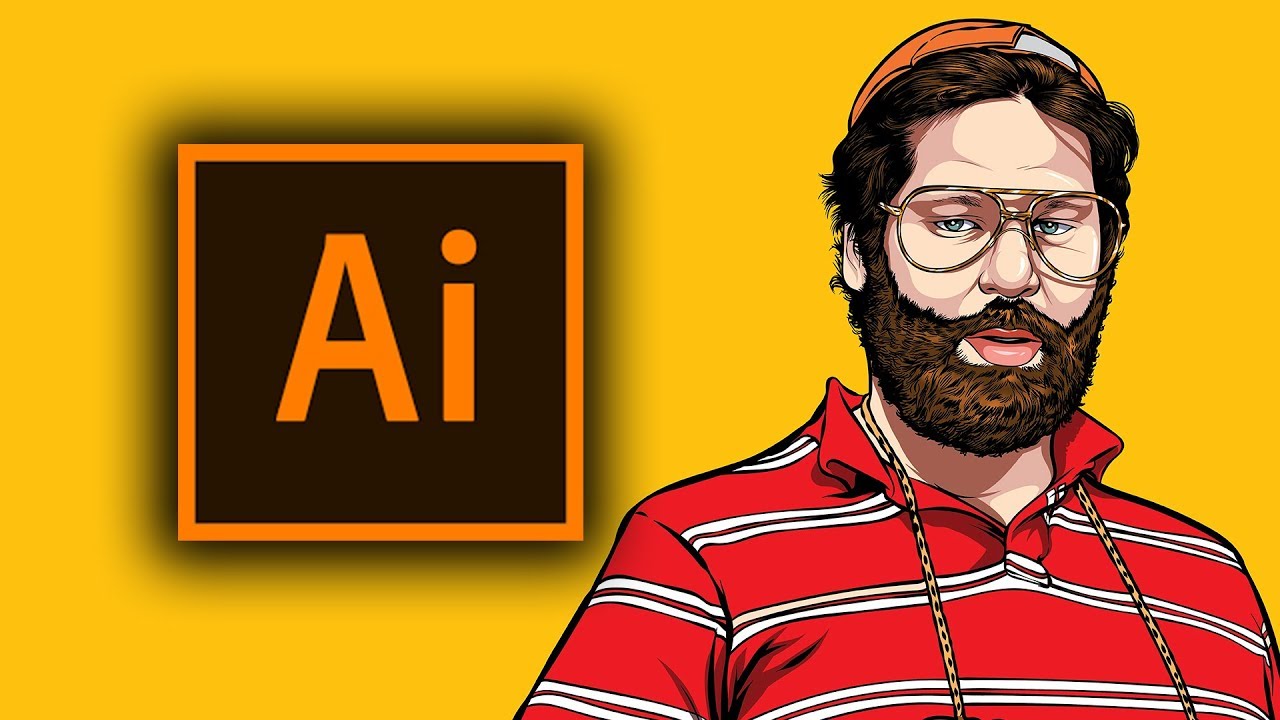Speedart Cartoon For Customer / Adobe Illustrator - YouTube