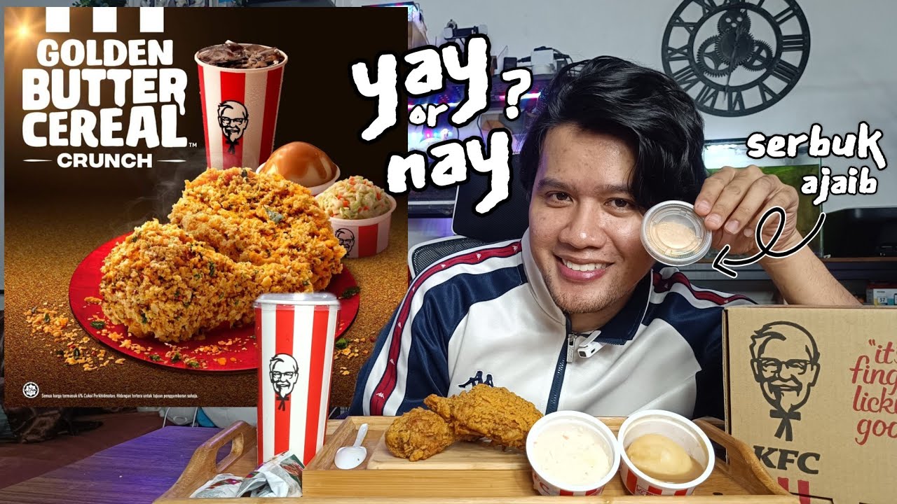 [BARU] KFC GOLDEN BUTTER CEREAL CHICKEN | KFC GOLDEN BUTTER CRUNCH ...