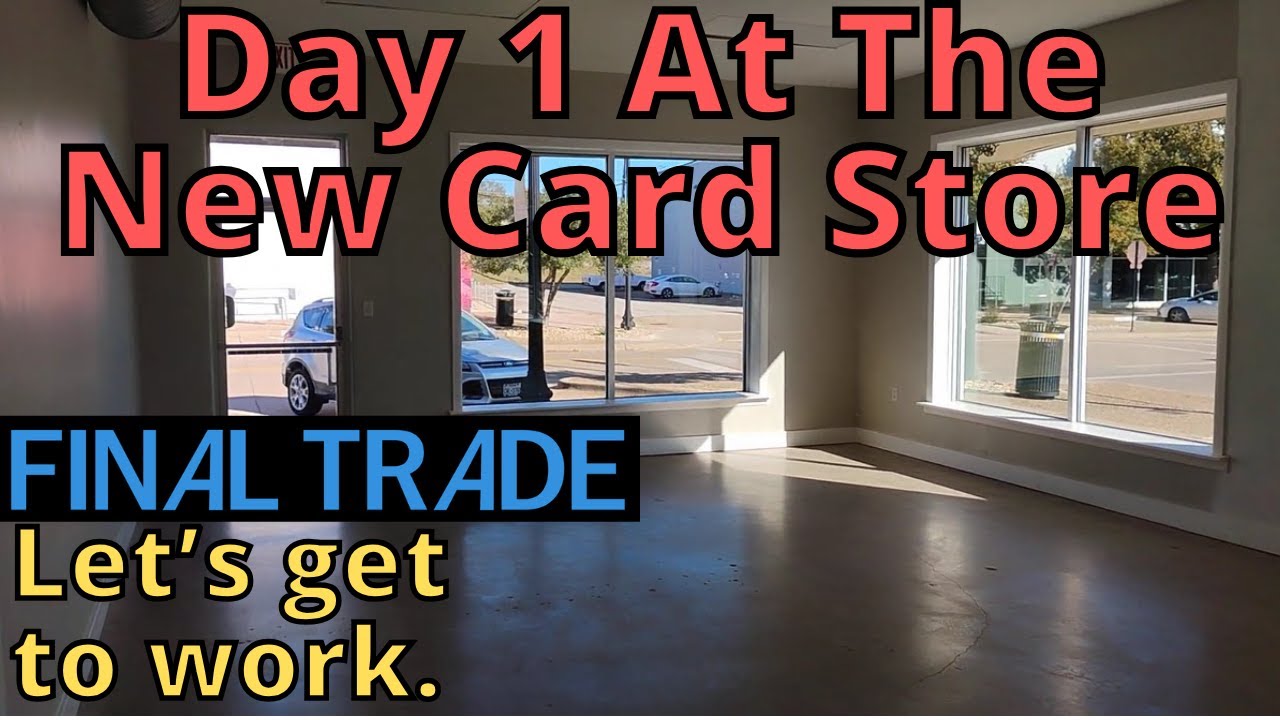 Day 1 at the new card store. Come check it out. - YouTube