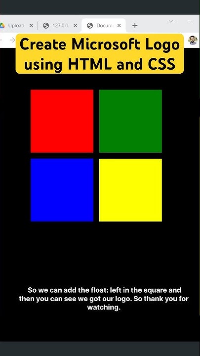How To Create Microsoft Logo Using Html And Css Shorts Coding Html Css Youtube