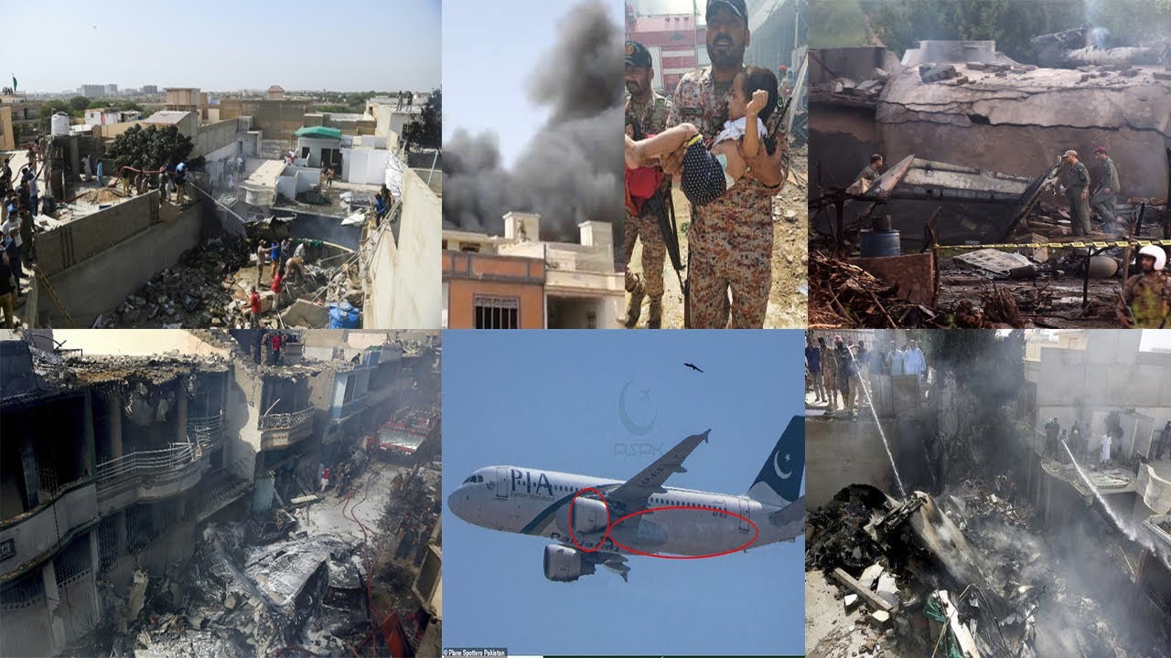 pakistan airplane crash | PIA Plane Crashes In Karachi, Black Eid For ...