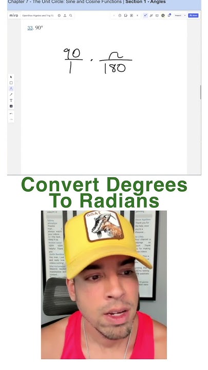 How to Convert Degrees to Radians! - YouTube
