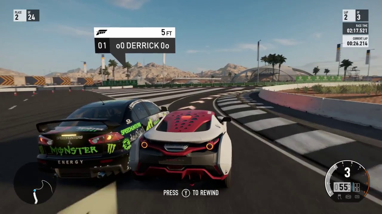 Forza Motorsport 7 Dubai Track 8 Year Old Boy Winning with Tamo Racemo ...