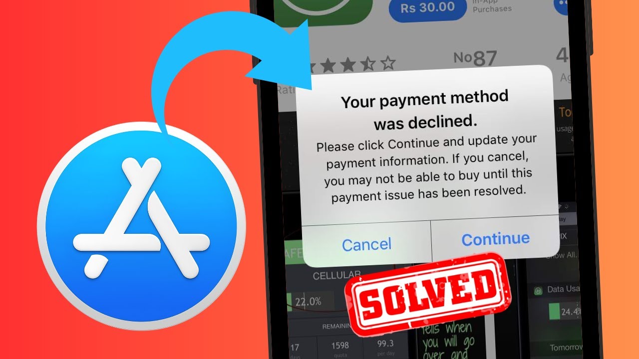 How to Fix Your Payment Method Was Declined App Store | iOS 17 - YouTube