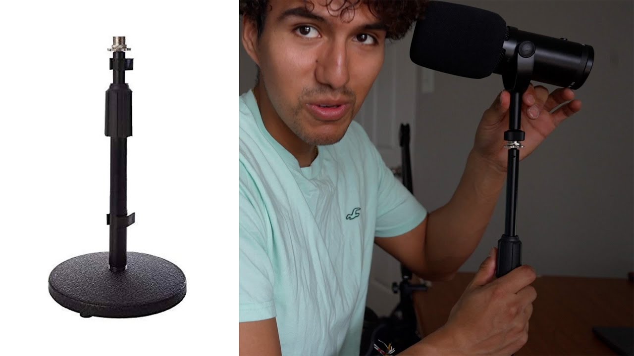 LyxPro Desktop Microphone Stand Review - YouTube
