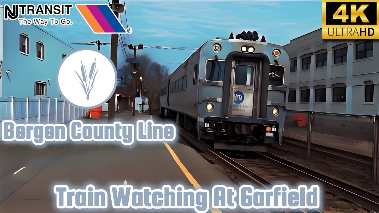 NJ Transit Bergen County Line Train Watching At Garfield (3/22/24 ...