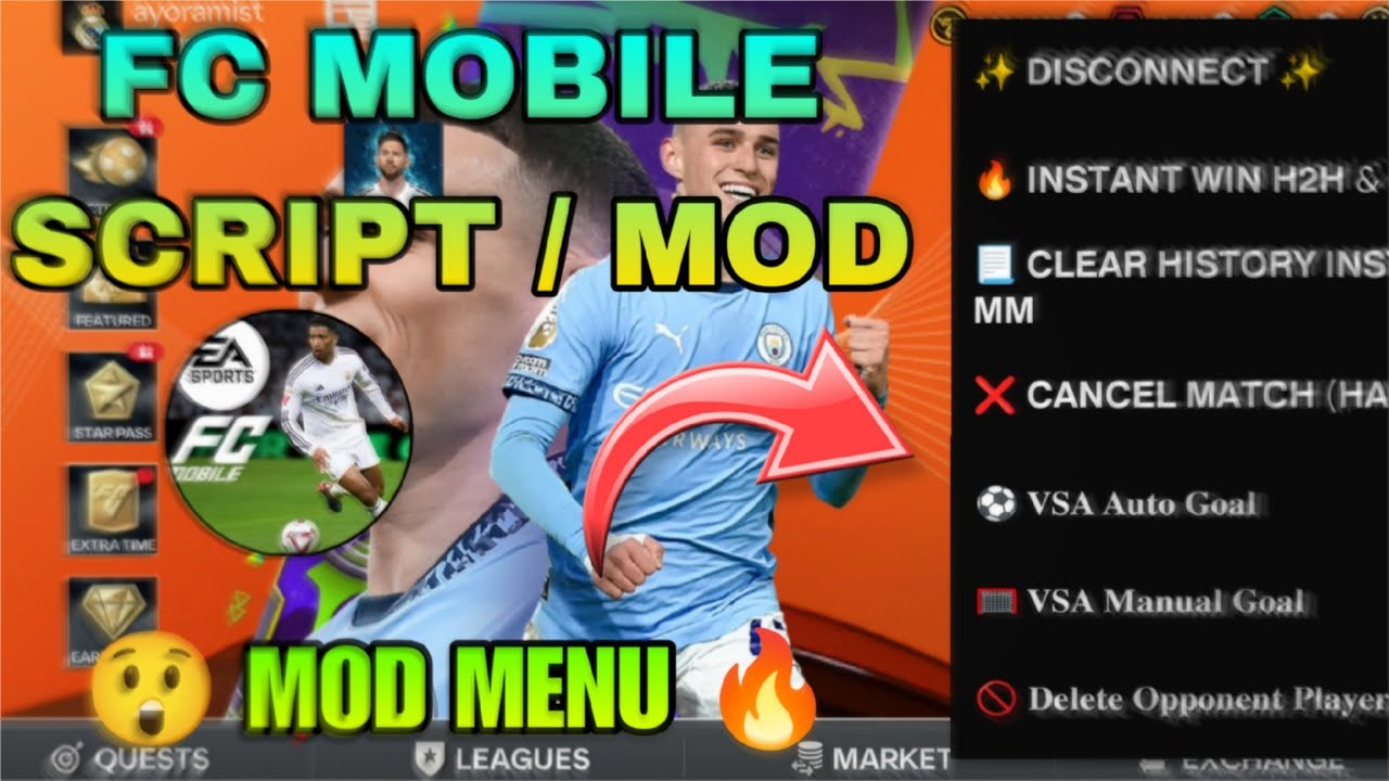 H2H & VSA HACK (NO BAN) | FC MOBILE HACK | GAME GUARDIAN SCRIPT CHEAT ...