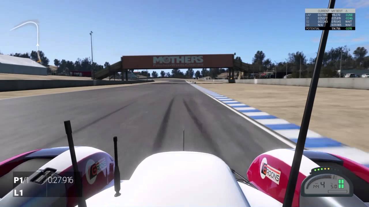 Project CARS! Marek Lmp1.. Laguna Seca TT 1:13:480 § - YouTube