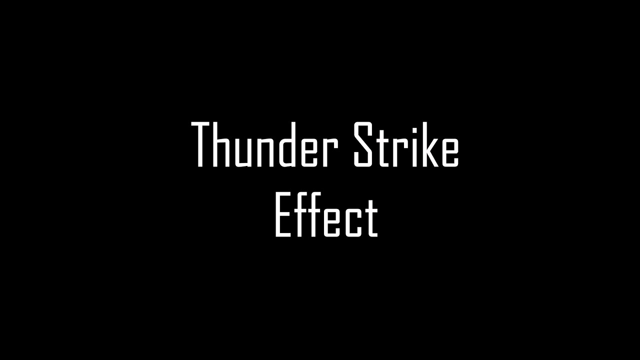 Thunder Strike Effect | Sound Factory FX - YouTube