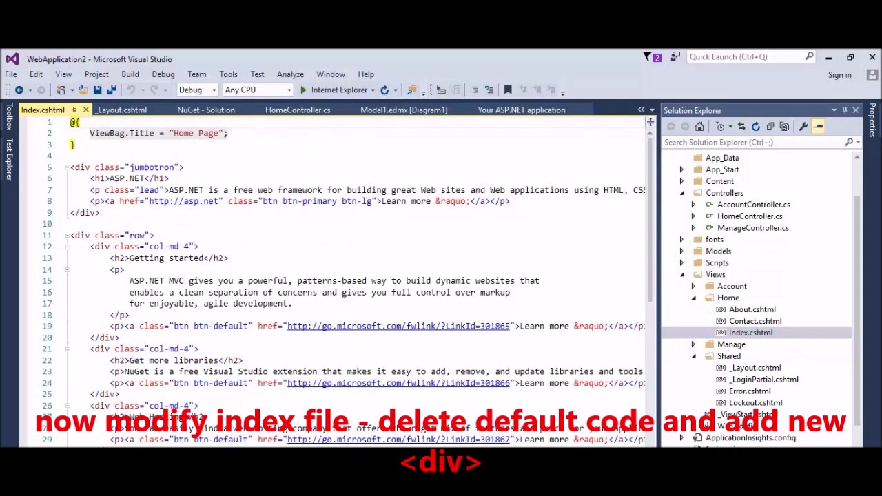 Mvc Json Simple Crud Db First Stored Procedures With No Extra Component Installed Youtube 1133