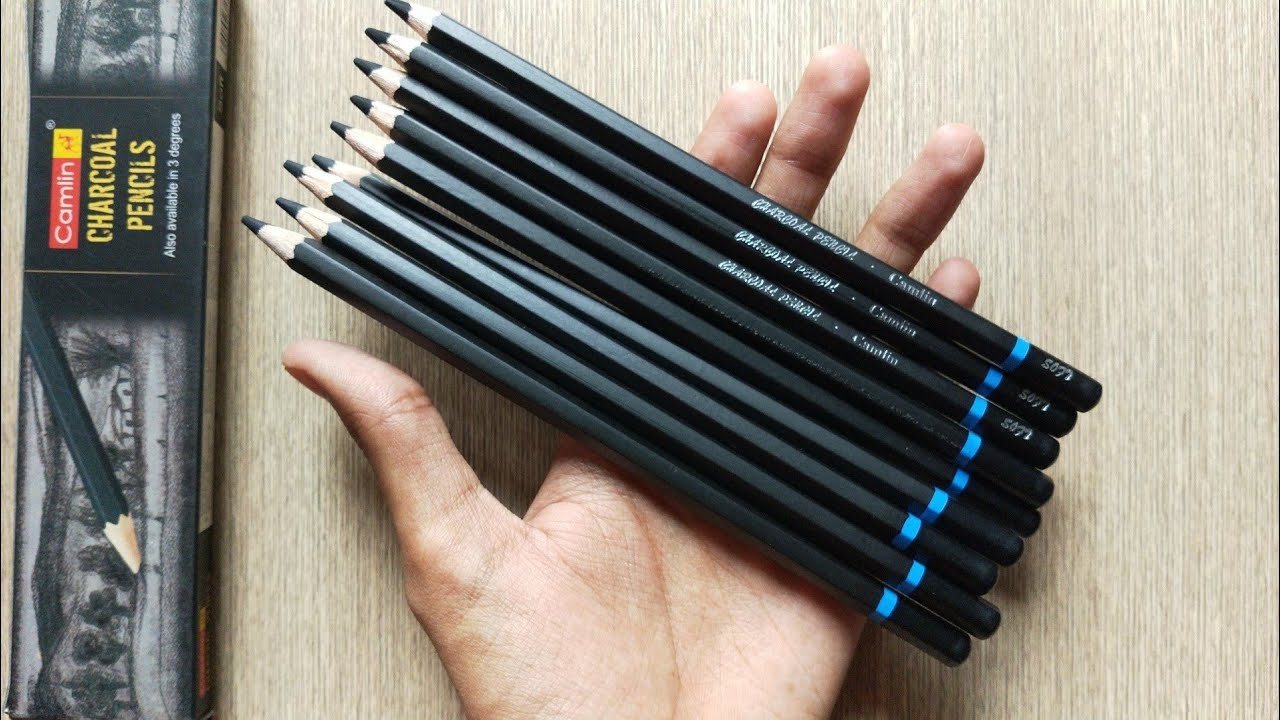 Charcoal pencils for Drawing 😍 - YouTube