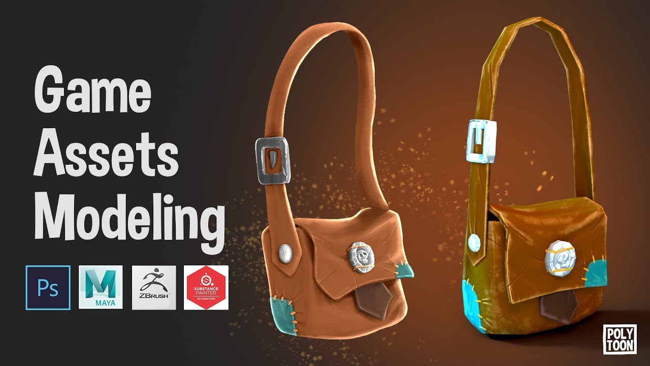 Autodesk Maya, Zbrush, substance painter - Stylized Bag - YouTube