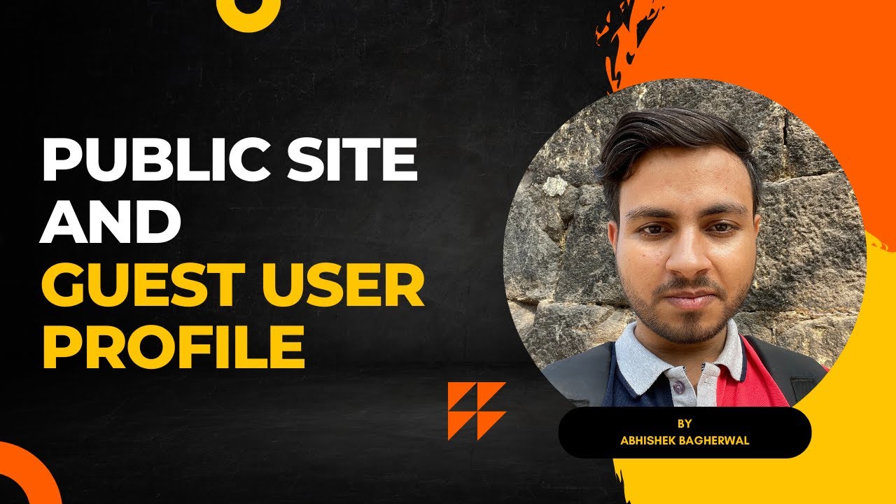 Public Site And Guest User Profile - YouTube