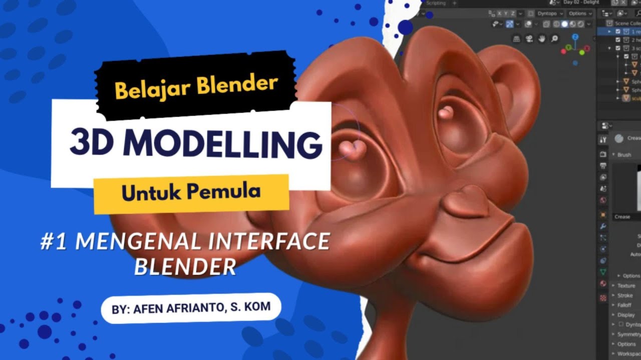 Belajar Blender 3D Modelling untuk Pemula: Mengenal Interface Blender ...